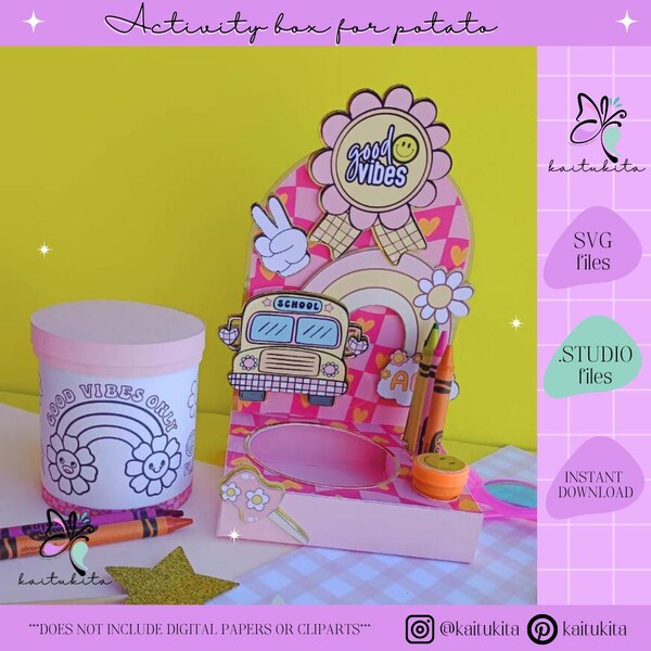 Activity Box Template - Etsy