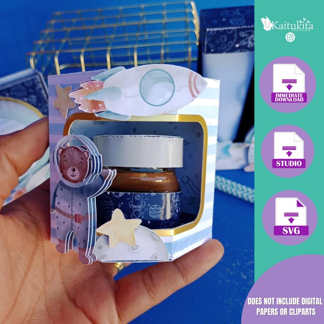 Mini Nutella Box Digital Template/ Cut File Svg and Studio/ Template ...