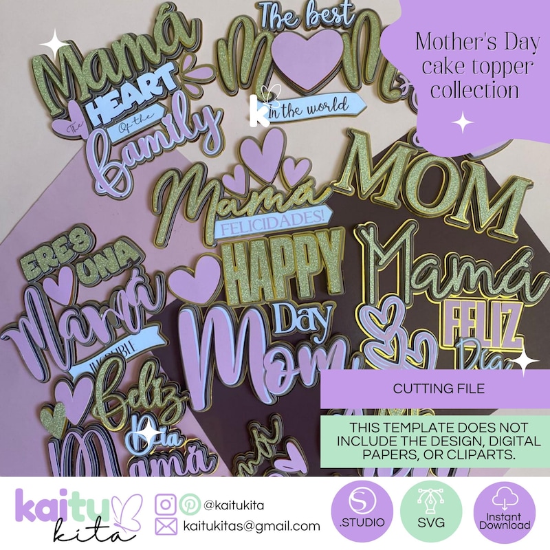 Feliz dia mama cake topper - Etsy México