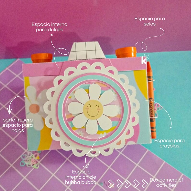 Box Camera of Activities / Template Cameo and Cricut/ Activity Box for ...