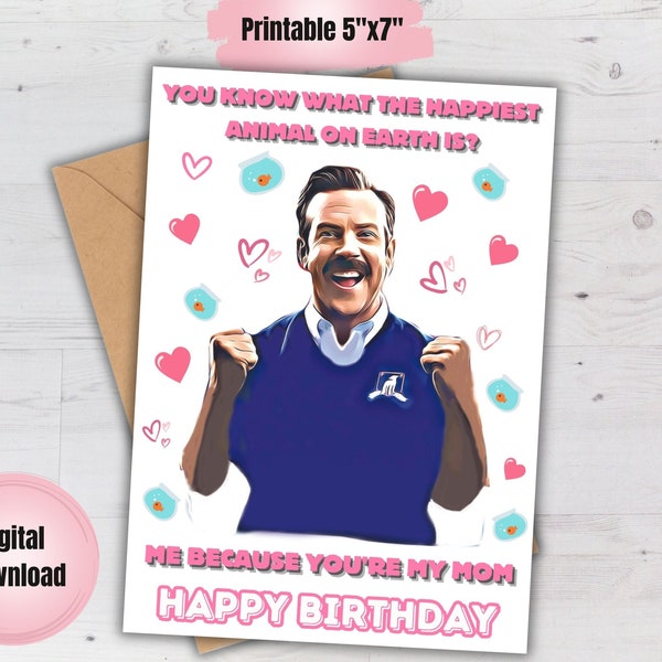 Ted Father Card Lasso Print - Etsy