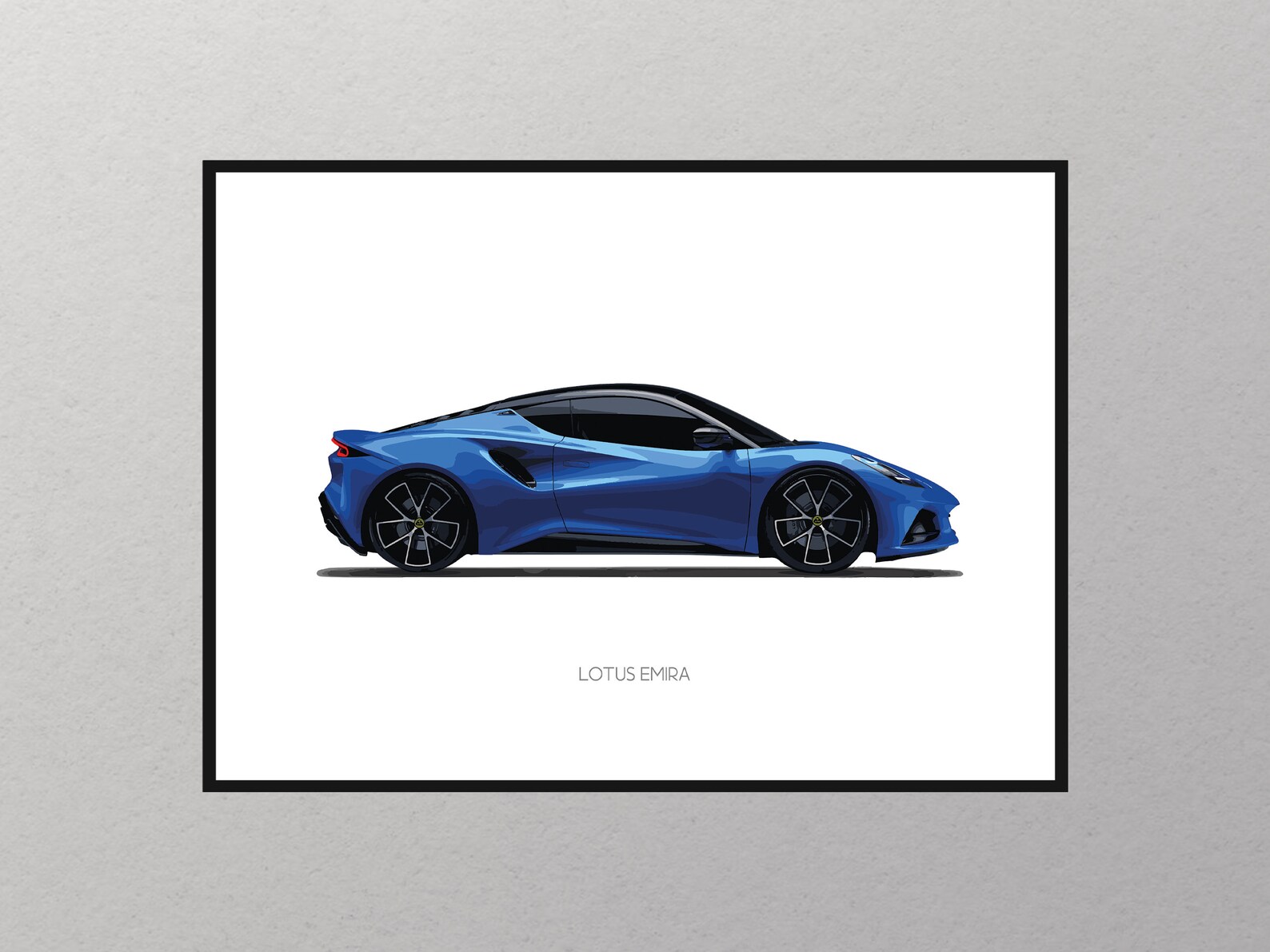 LOTUS EMIRA Poster Car Digital Illustration Wall Art Printable ...