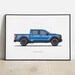 FORD RAPTOR Poster Car Digital Illustration Wall Art Printable ...
