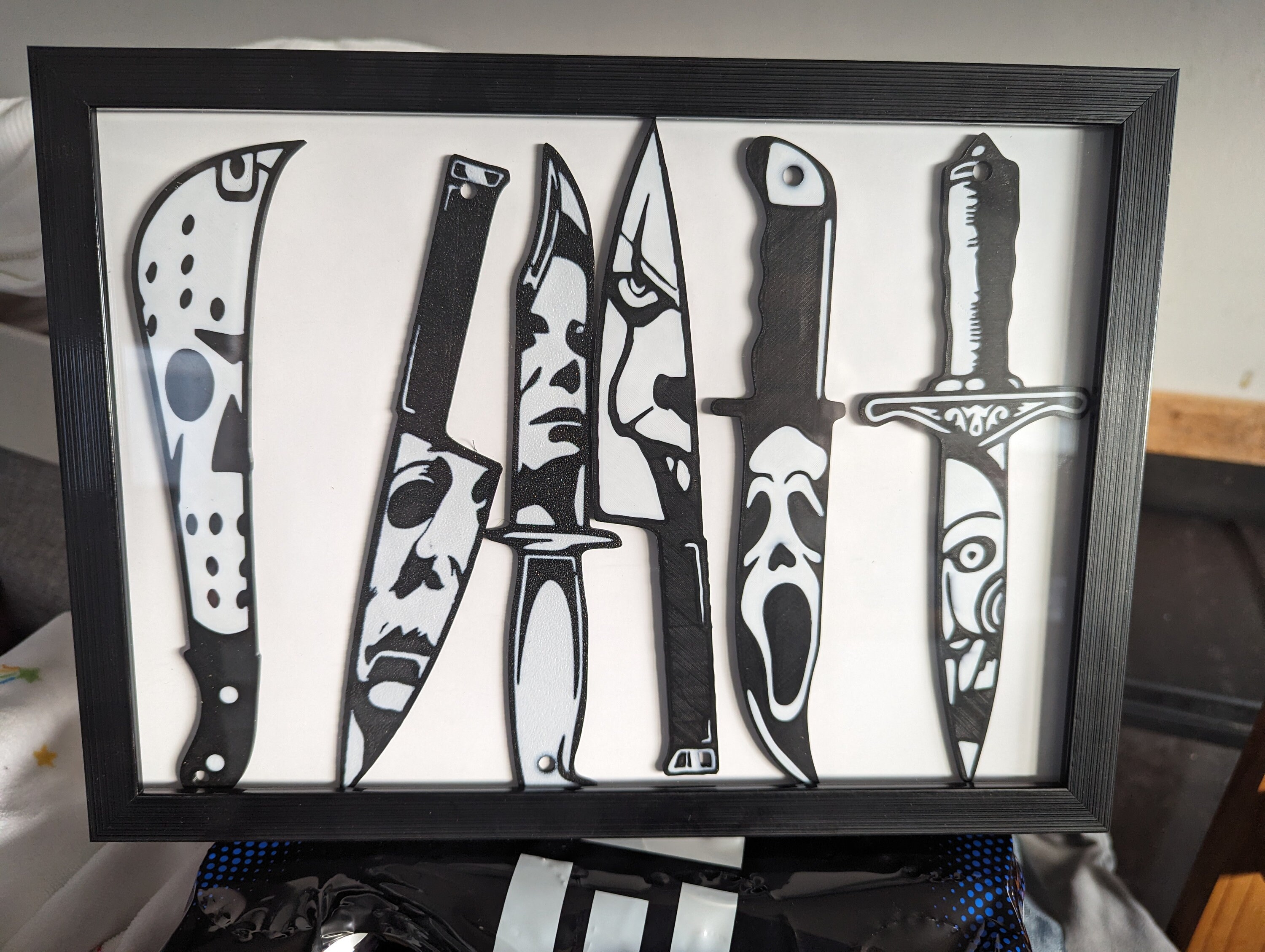 Horror Knives 3D Printed Bookmarks | Scary Movie Themed Bookmars | Uk ...