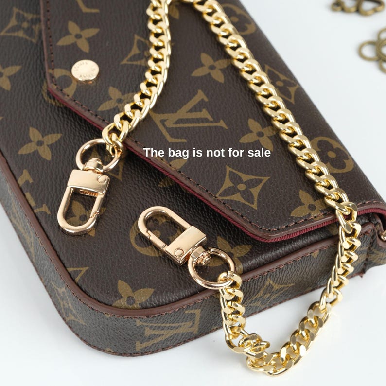 Women Purse Chain Strap, Gold - Silver, Luxury Chain Replacement ...