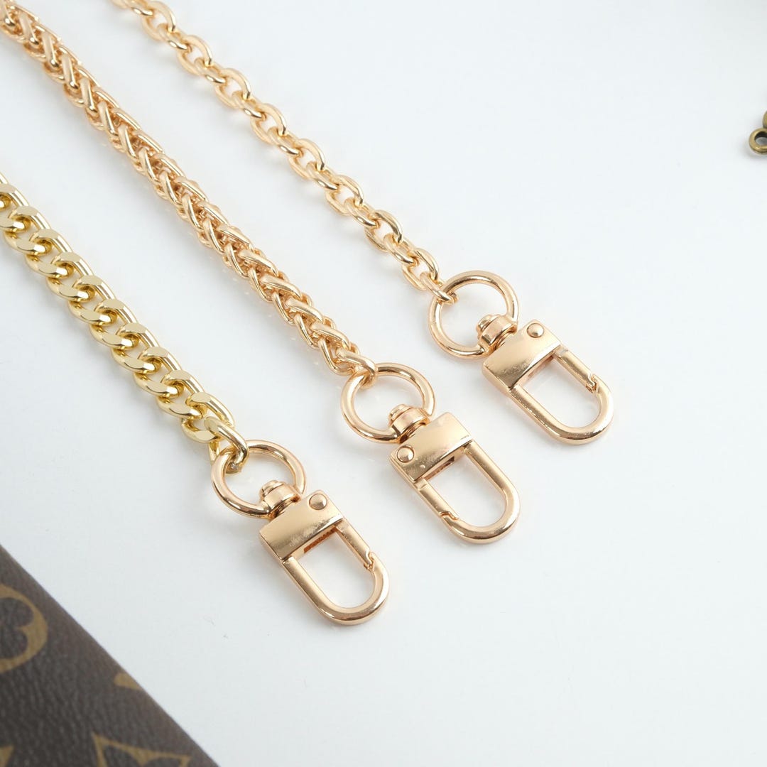 Women Purse Chain Strap, Gold - Silver, Luxury Chain Replacement ...