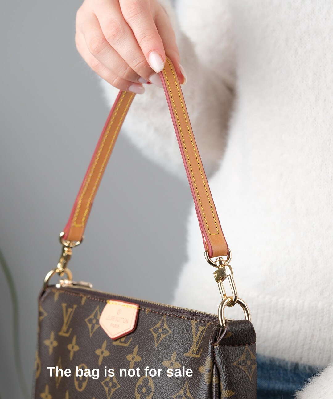 Leather Bag Handle, Top Handle Strap, Slim Shoulder Bag Strap, Purse ...