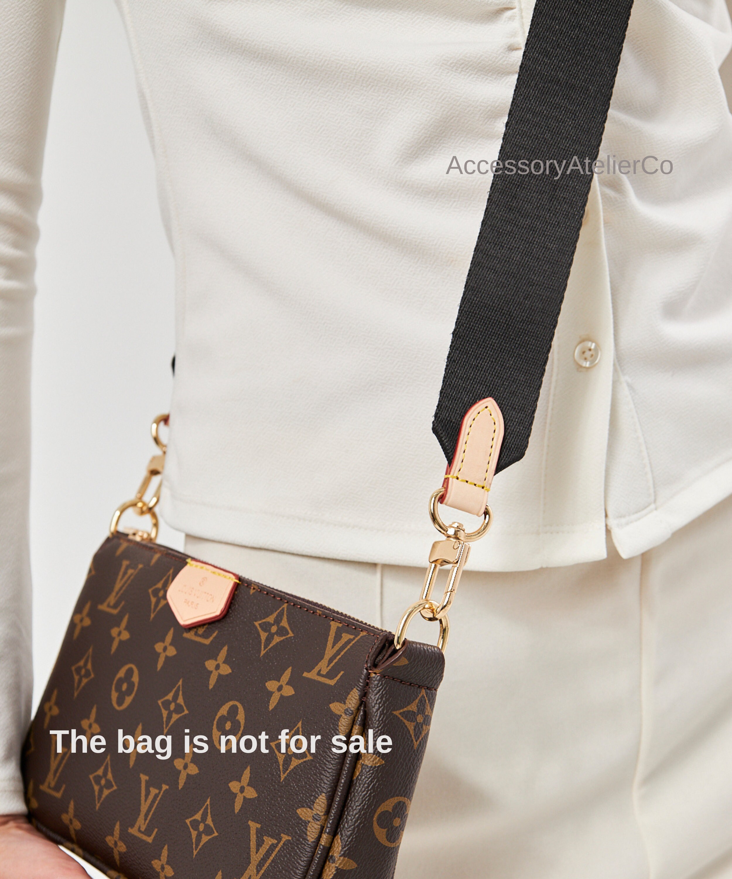 Black Multi Pochette Strap, Black Bag Strap, Women Bag Strap ...