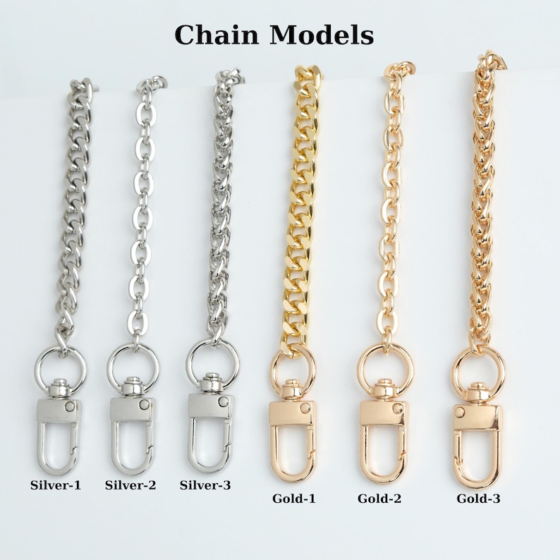 Women Purse Chain Strap, Gold - Silver, Luxury Chain Replacement ...