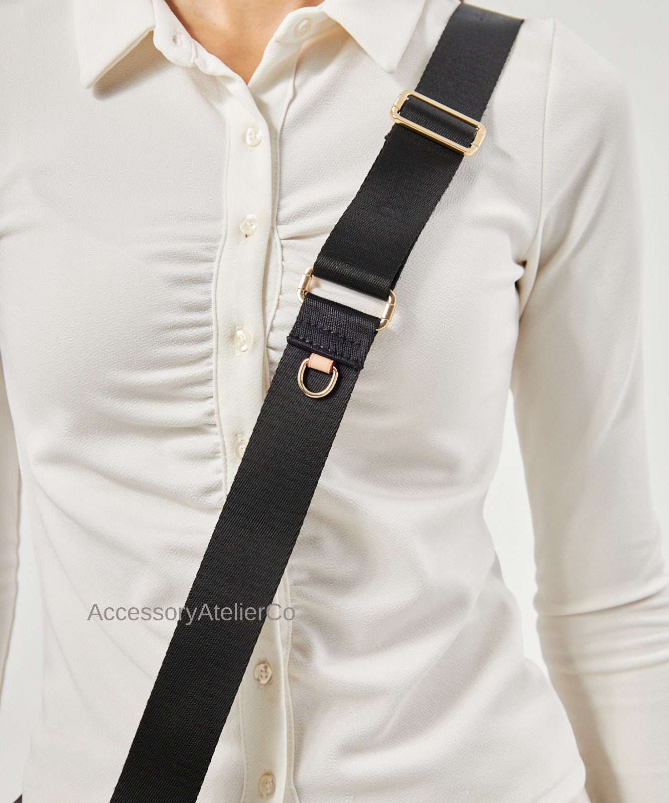 Black Multi Pochette Strap, Black Bag Strap, Women Bag Strap ...