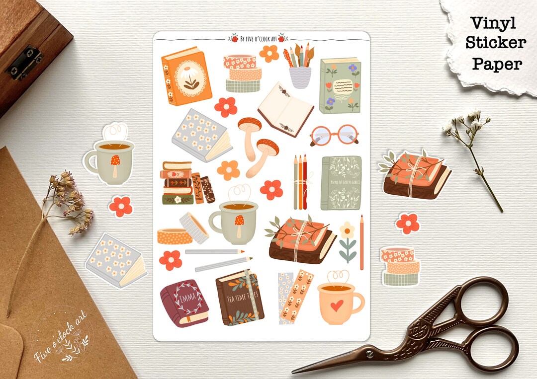 Bookish Stickers | Book Lover Stickers | Bookworms L Cute Stickers ...