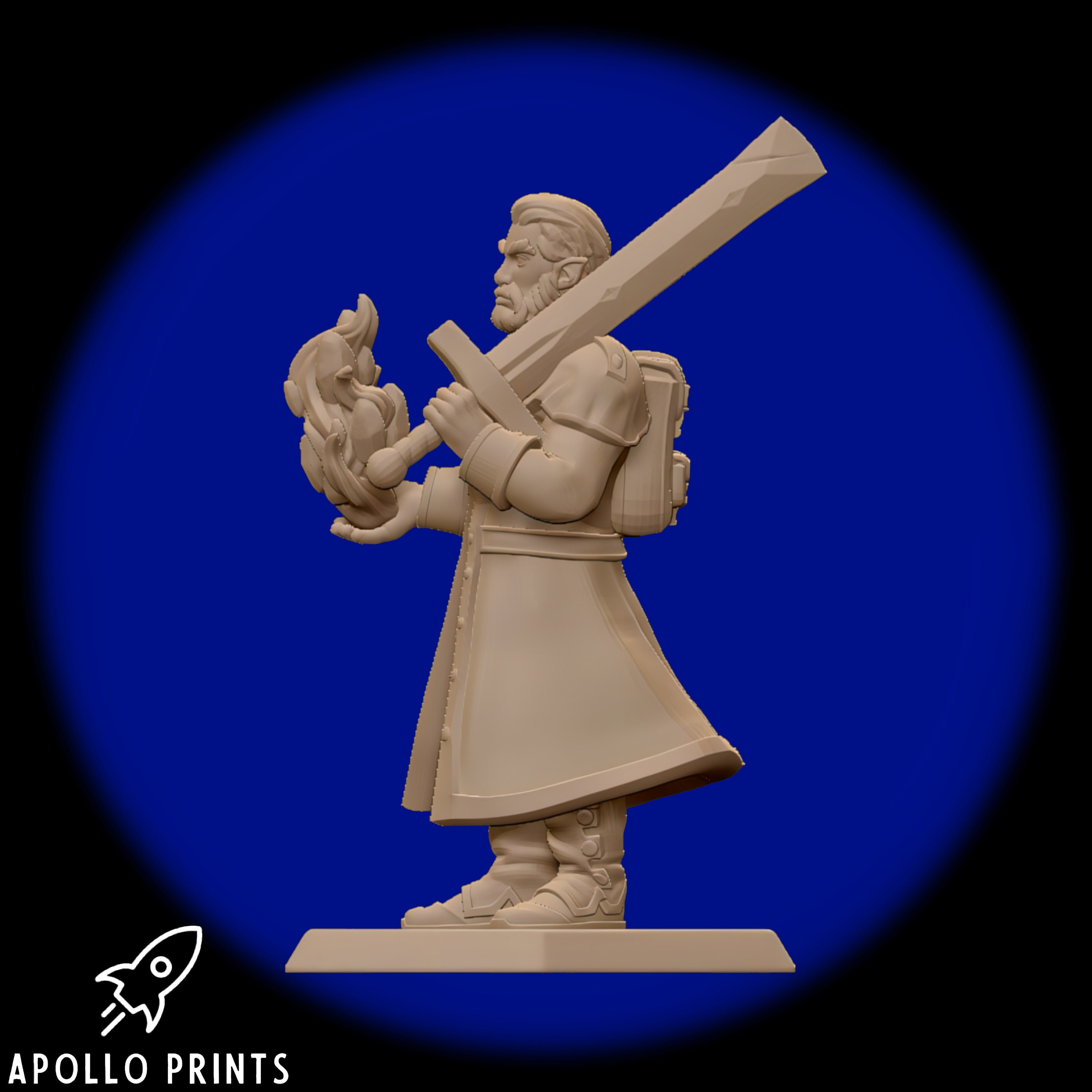 Male Half Orc Mage Male Half Orc Custom Miniatures - Etsy