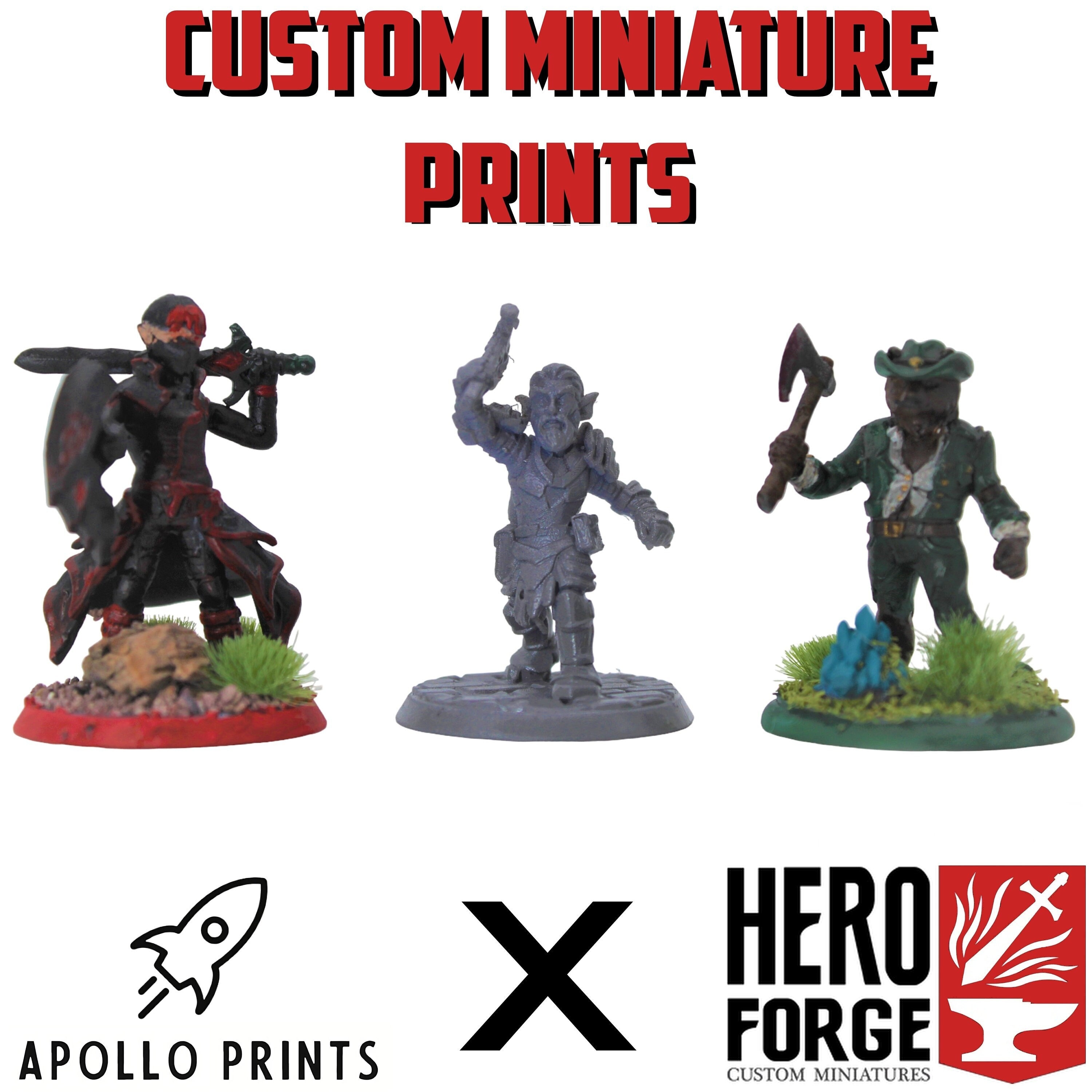 Custom Miniature D&D Miniature Hero Forge Table Top Dungeons and ...