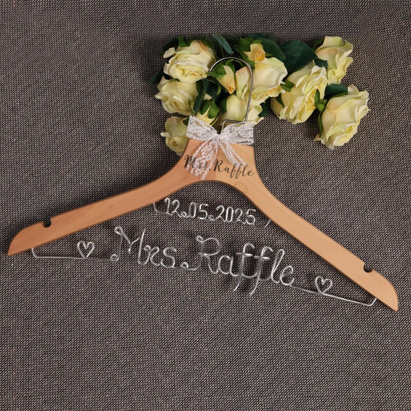 Custom Bride Hanger Lace - Etsy
