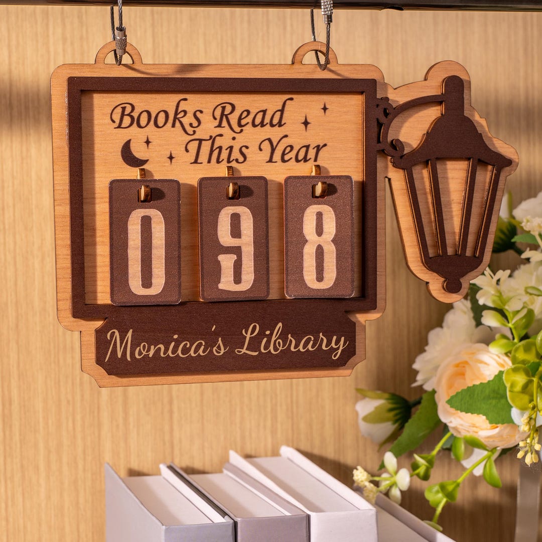 Personalized Books Read Tracker, Wooden Reading Log Sign, Books Read ...
