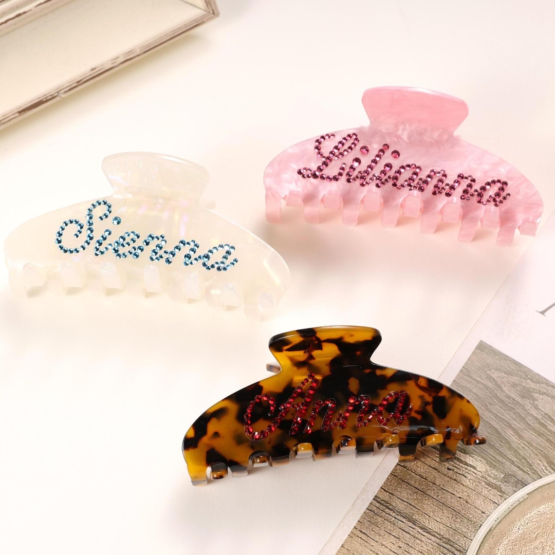 Personalized Name Hair Claw,elegant Hair Clip,wedding Hairpiece for ...