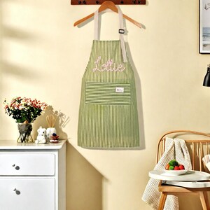 Personalized Hand Embroidered Apron,custom Name Apron for Mom,baking ...
