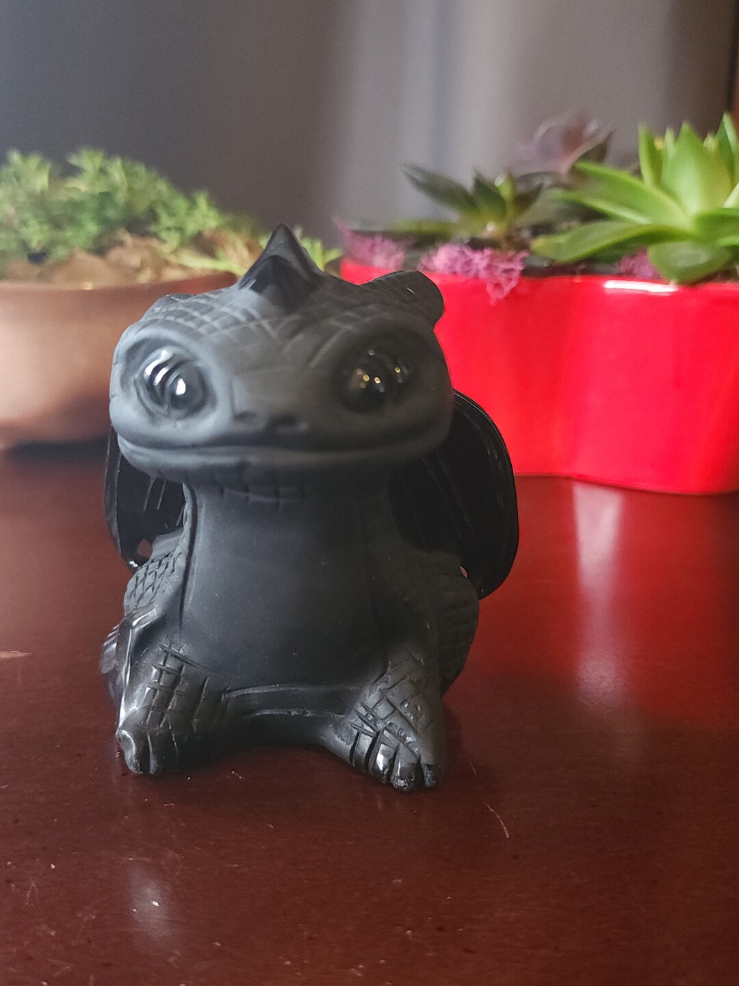 Black Obsidian Toothless Carving - Etsy