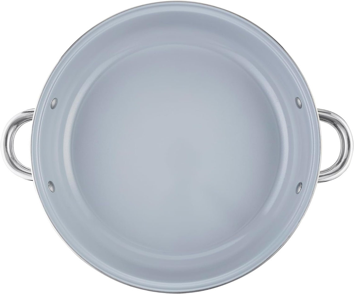 Cooks Professional 30cm Saute Cooking Pan With Lid Ceramic Non-stick ...