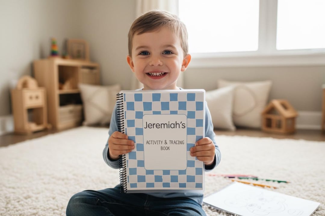 Personalized Name Pre-k Tracing Workbook: Laminated ABC, Numbers ...