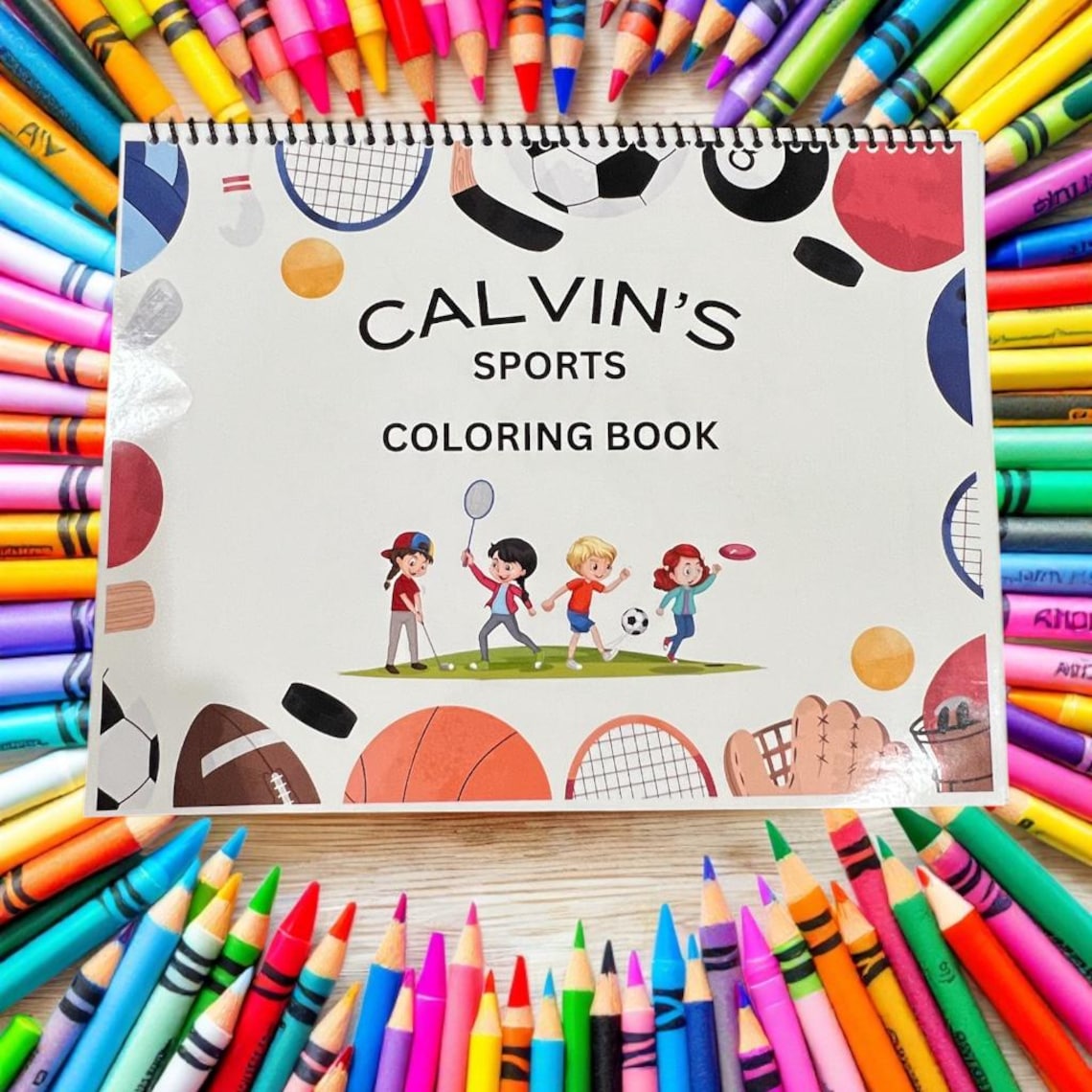 Personalized Kids Coloring Book / Childrens Color Book /personalized ...