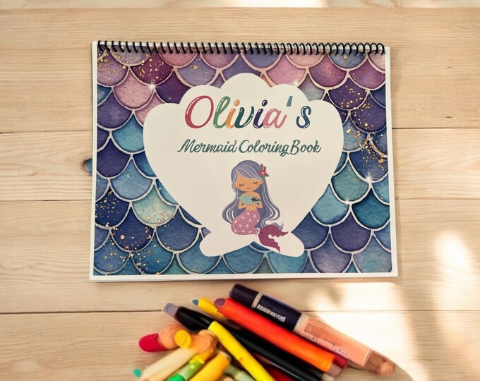 Children's Name Color Book - Children's Coloring Book - Personalized ...