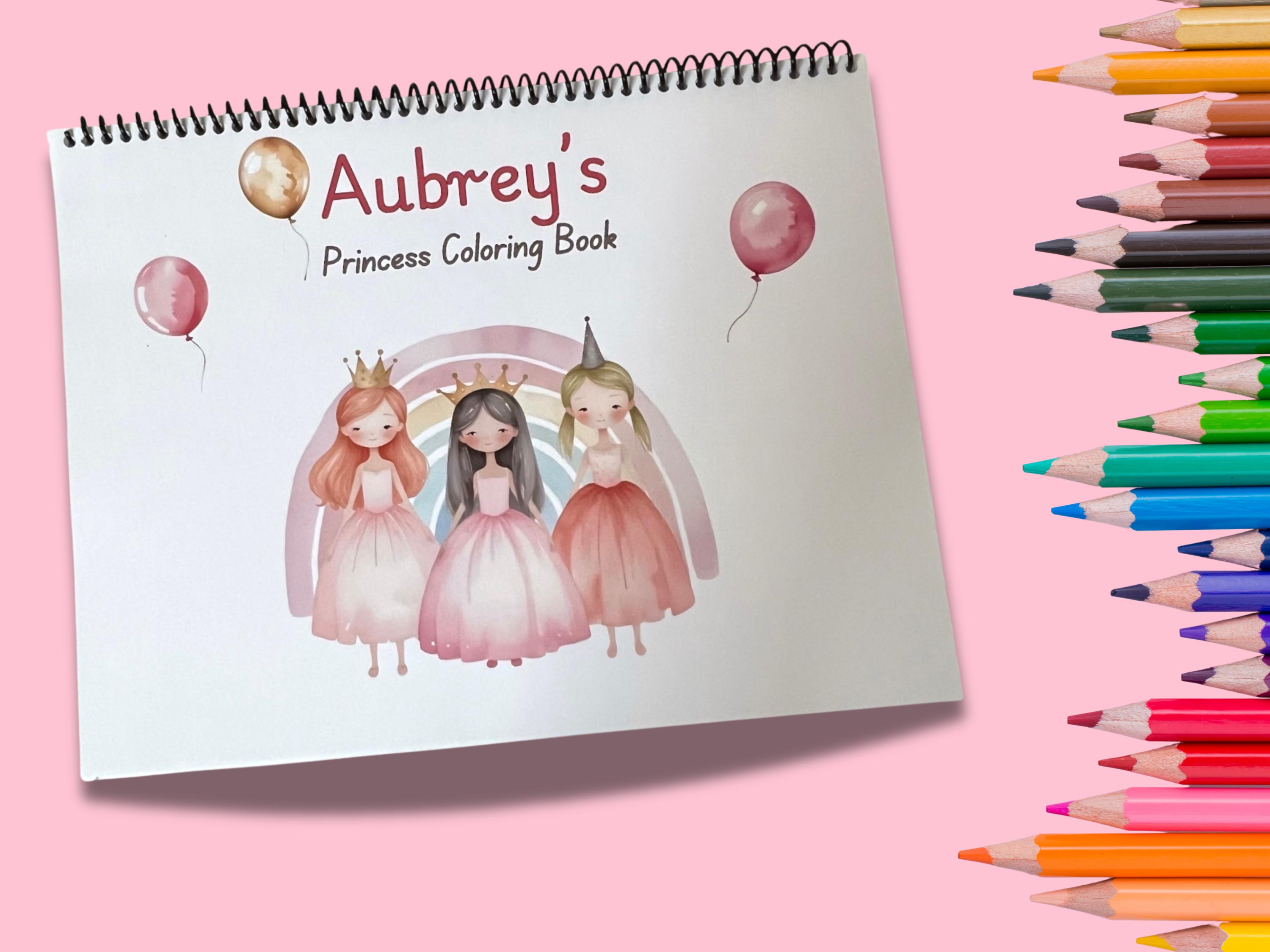 Personalized Princess Coloring Book: Custom Name Gift for Girls - Etsy