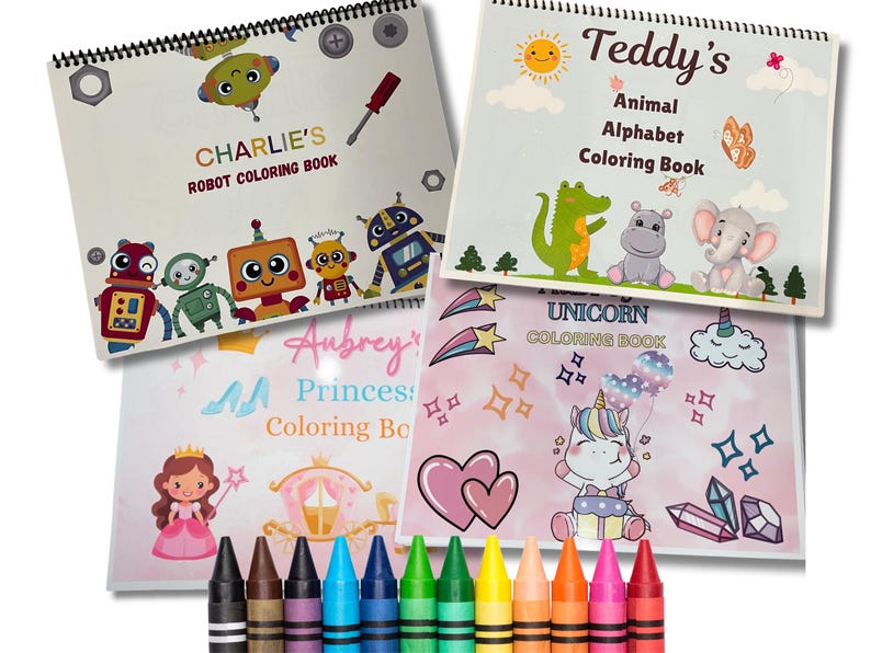 Personalized Kids' Coloring Book: Custom Name Activity, Easter Gift - Etsy