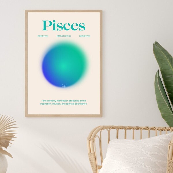 Pisces Art Print - Etsy