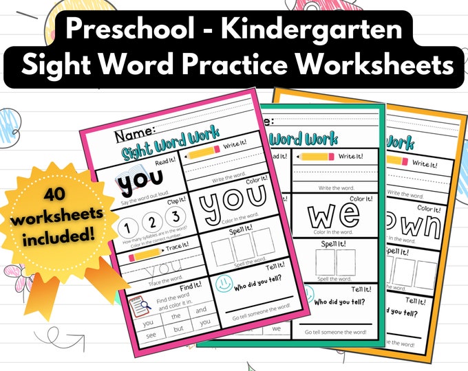 Roll a Sight Word Kids Worksheet Activity, Education Printables for ...