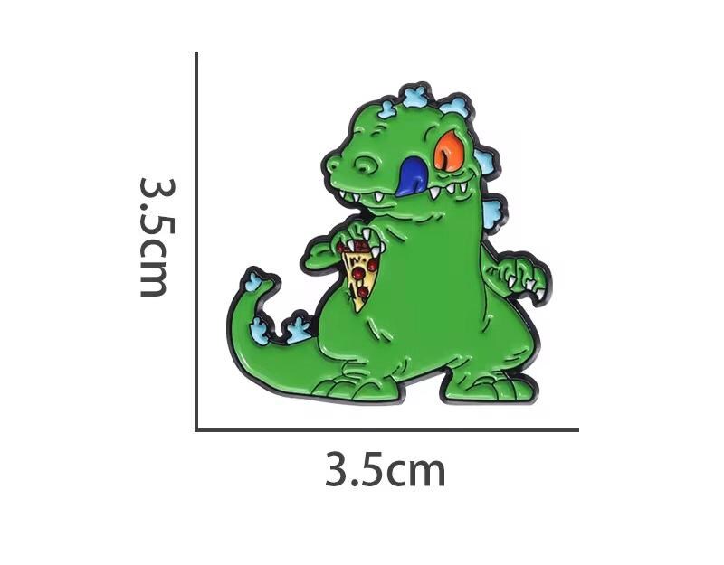 Reptar Dinosaur Rugrats Enamel Pin - Etsy