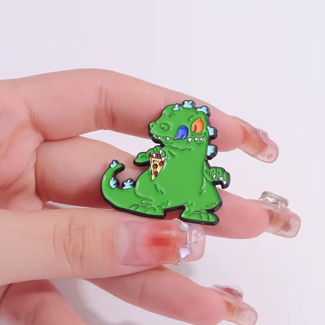 Reptar Dinosaur Rugrats Enamel Pin - Etsy