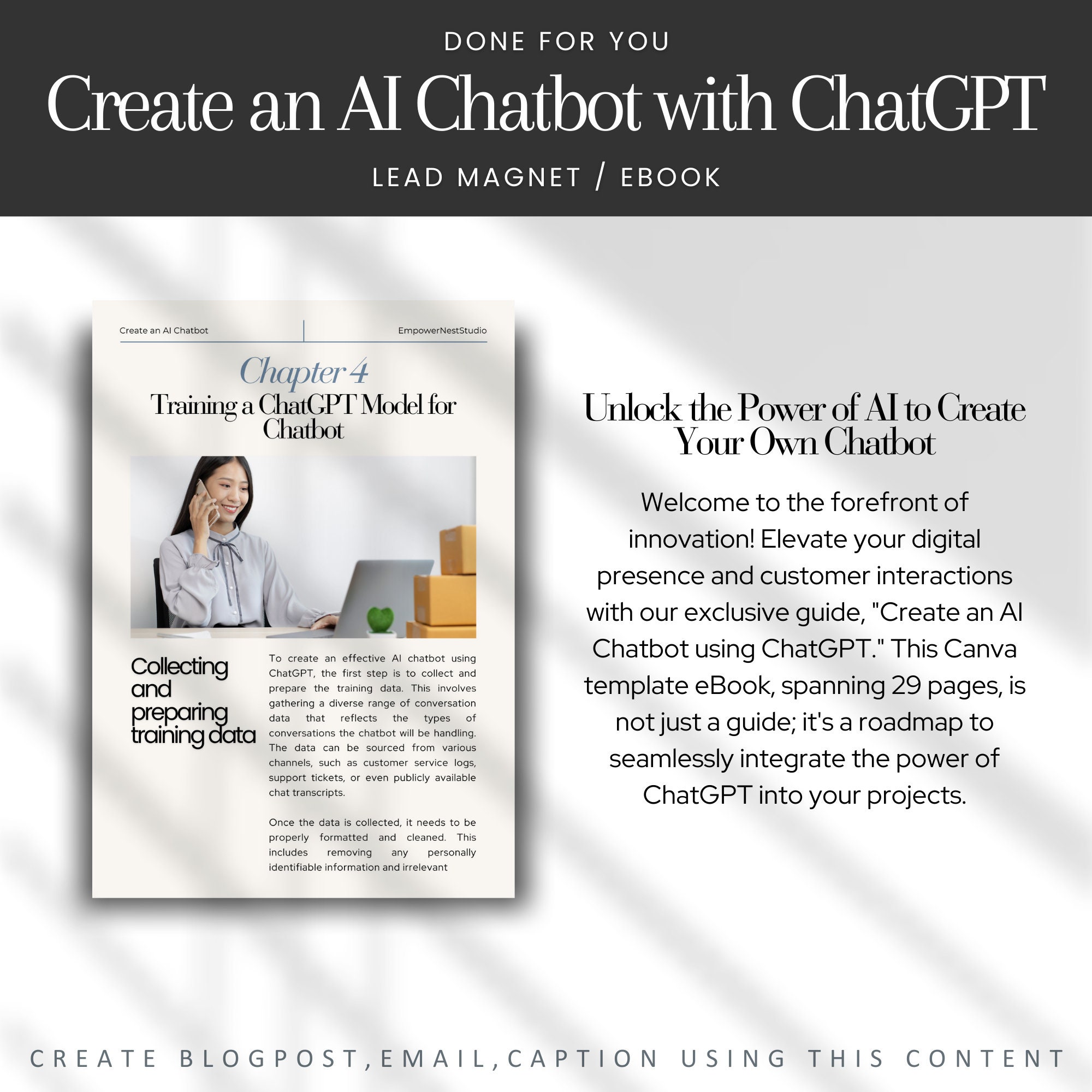 How to Create AI Chatbot Using Chatgpt Done for You Ebook Leverage ...