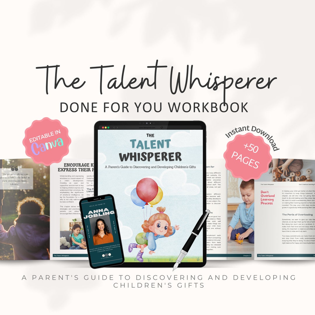 The Talent Whisperer Workbook for Parenting Coach & Parents PLR Ebook ...