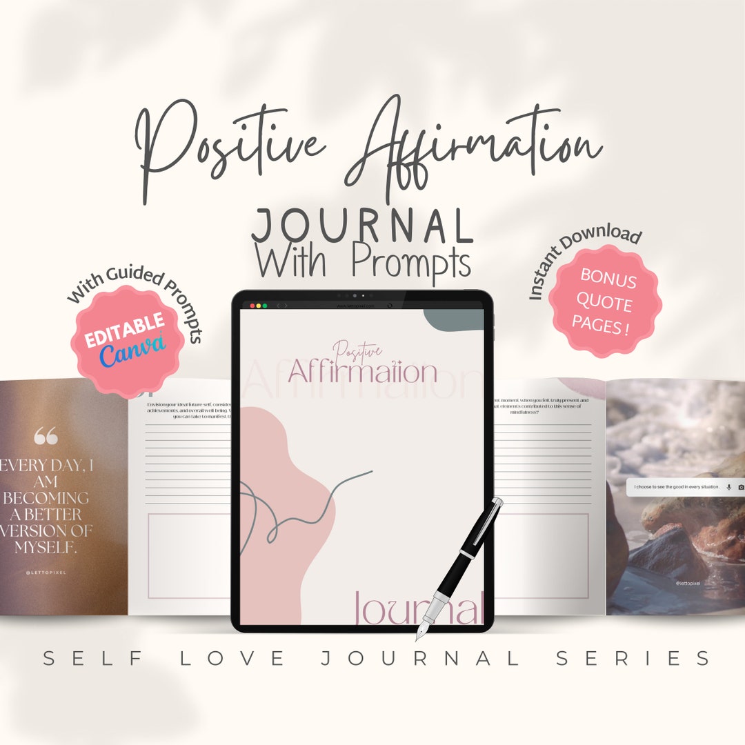 Self Love Journal Series Guide to Positive Affirmation 30 - Etsy