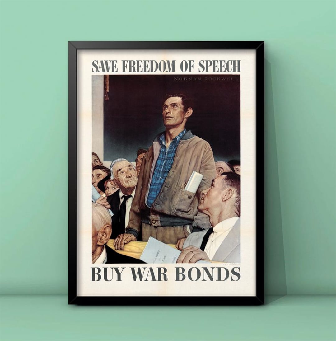 Norman Rockwell Freedom of Speech Print,rockwell Painting,the Saturday ...