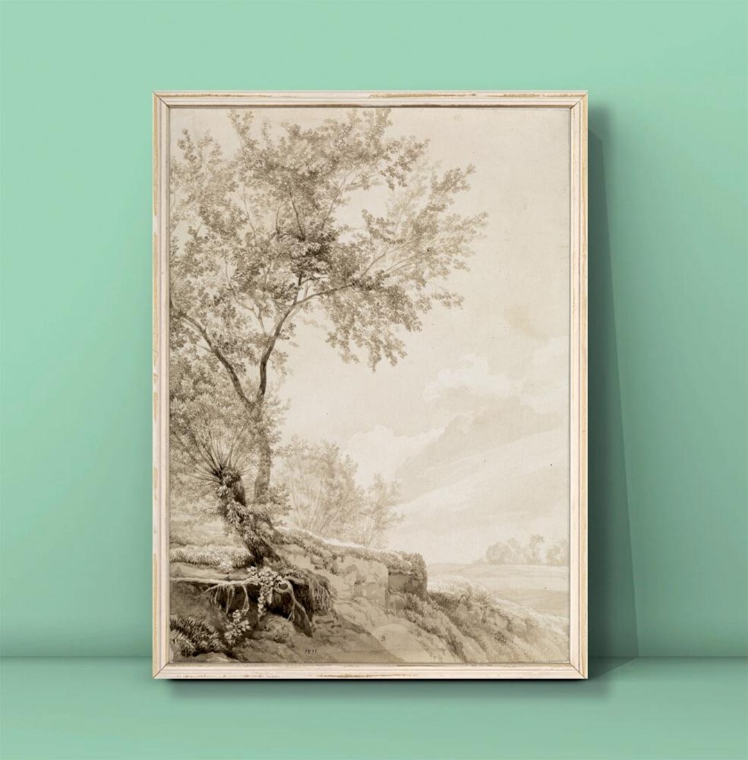 Carl Gustav Carus Laubbaumgruppe Print,carl Gustav Carus Painting,tree ...