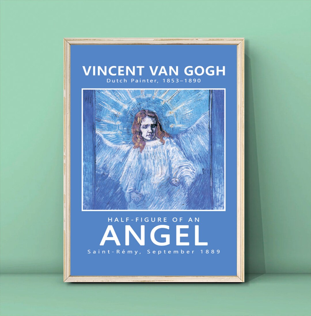 Vincent Van Gogh Half Figure of an Angel (after Rembrandt), 1889 Print ...