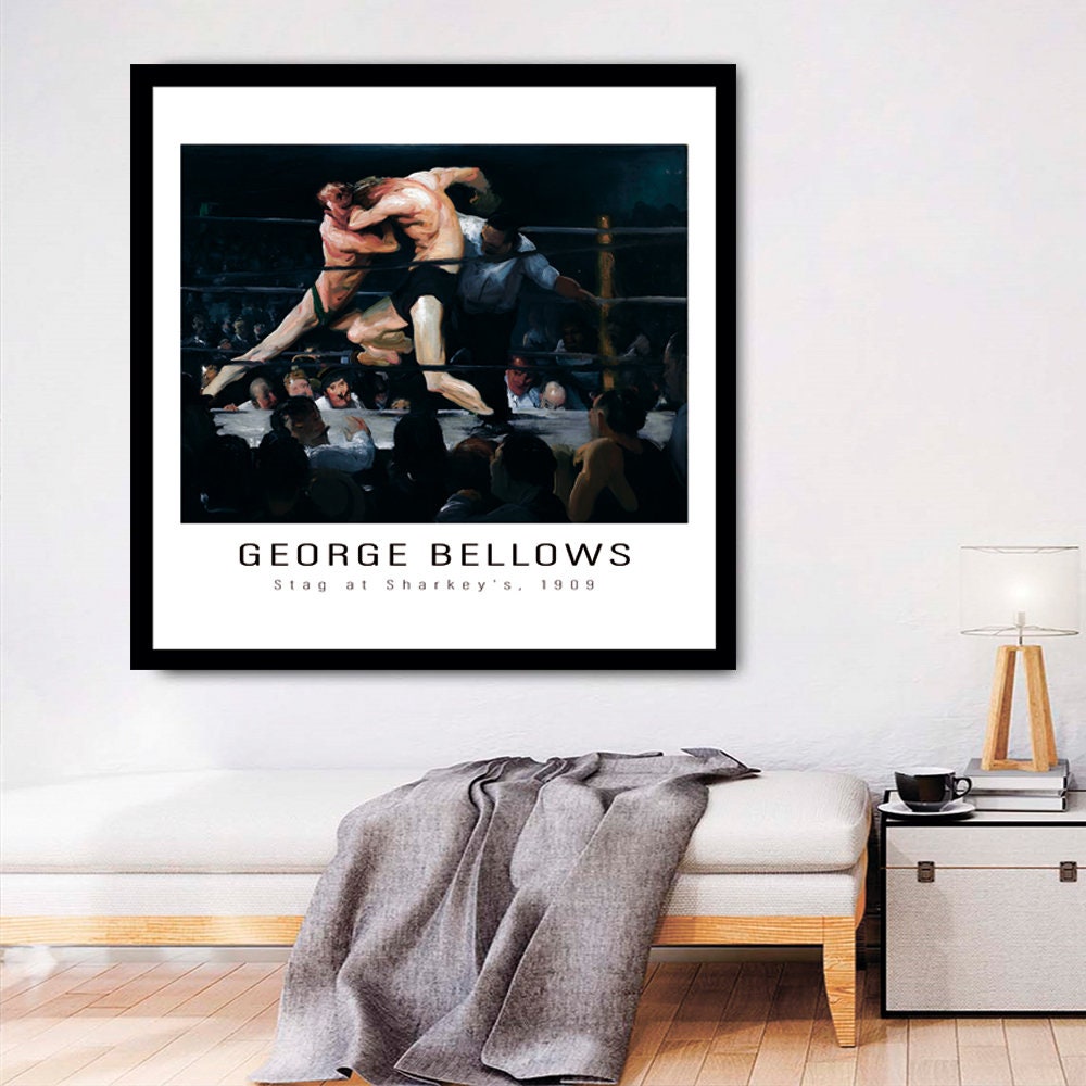Bellows George Stag bei Sharkey's, 1909 Druck,George Bellows Gemälde ...
