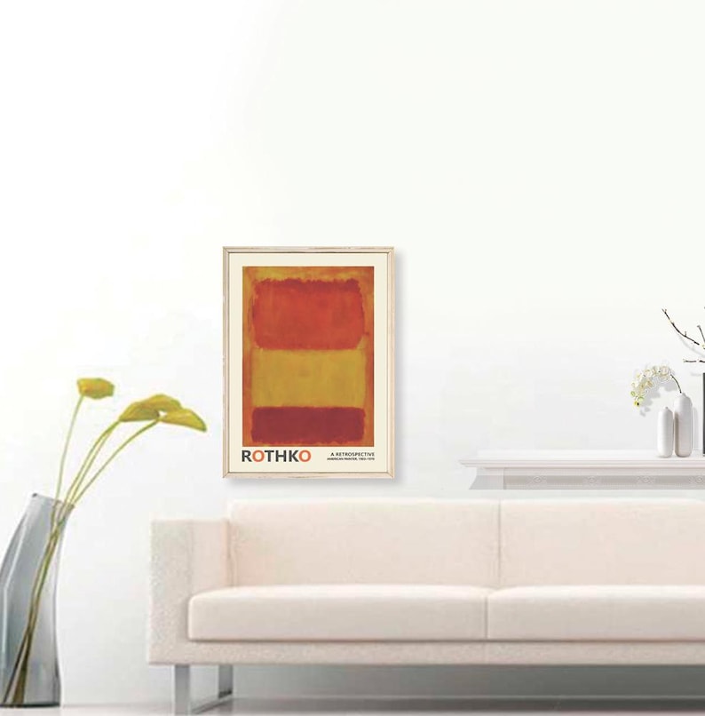 Mark Rothko Orange,red and Yellow Print Art,rothko Print,exhibition ...