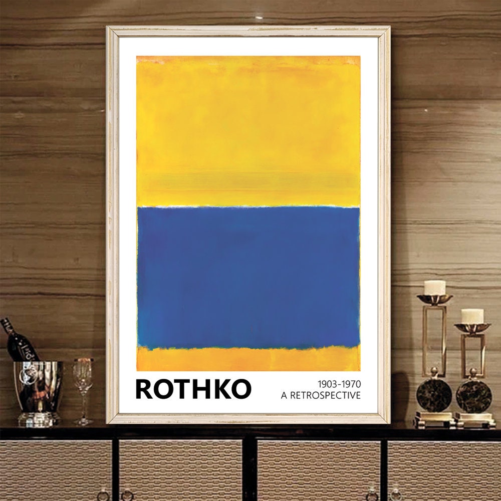 Mark Rothko Blue Yellow Green Art Print,exhibition Print,modern Wall ...