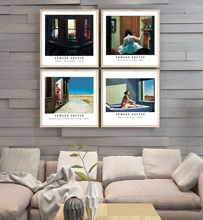 Set of 50 Edward Hopper Print,50 Pieces of Edward Hopper Posters,edward ...