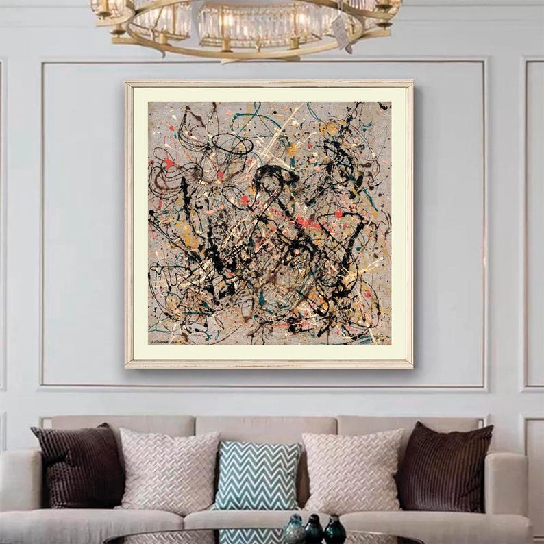 Jackson Pollock Number 18, 1950 Exhibition Poster (digital Download) - Etsy