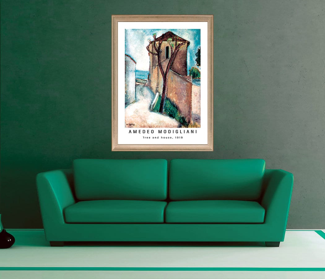 Amedeo Modigliani Tree and House Print Wall Art,modigliani Poster ...