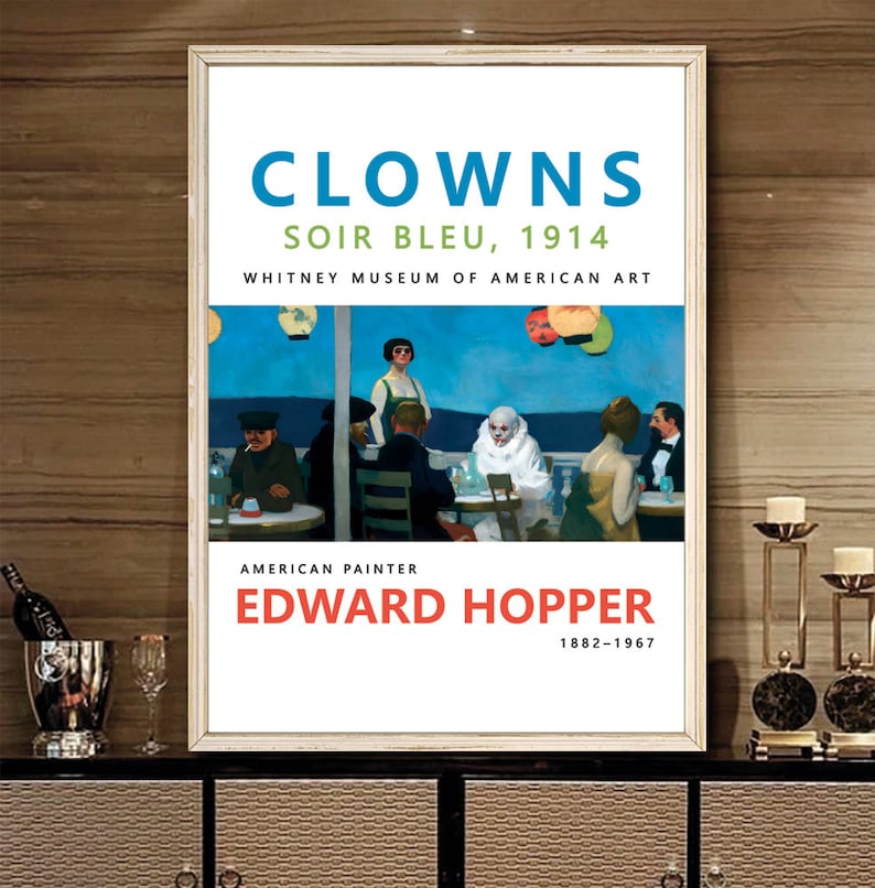 Edward Hopper Soir Bleu, 1914 Print Wall Art,hopper Painting,hopper ...