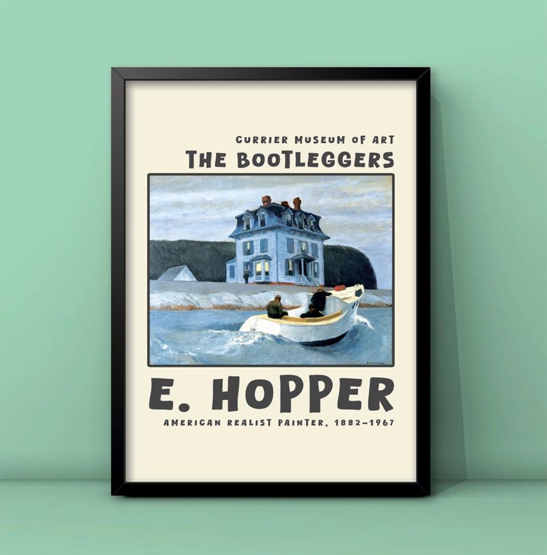 Edward Hopper the Bootleggers 1925 Print,hopper Painting,hopper House ...