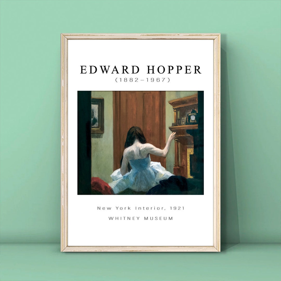 Edward Hopper New York Interior Print,hopper Painting,vintage Interior ...