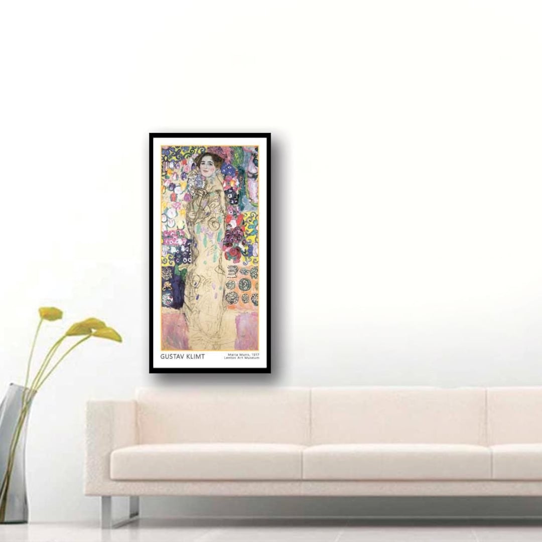 Gustav Klimt Portrait of Maria Munk, 1917 Print,gustav Klimt Painting ...