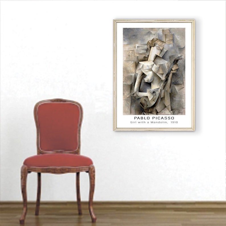 Pablo Picasso Girl With a Mandolin Print,picasso Painting,cubist ...