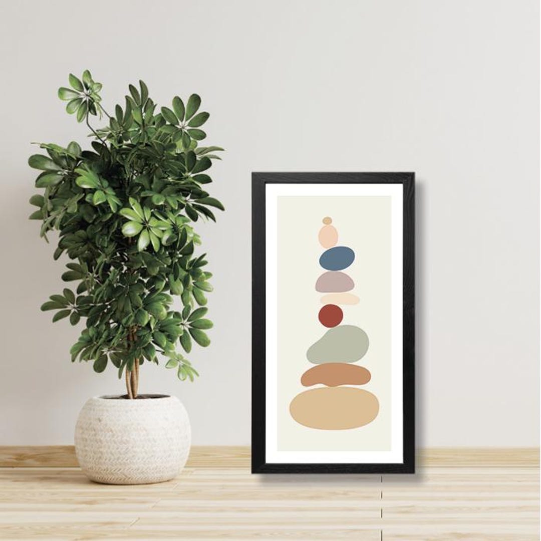 Balance Stones Prints,colorful Stones Poster,stones Illustration,boho ...